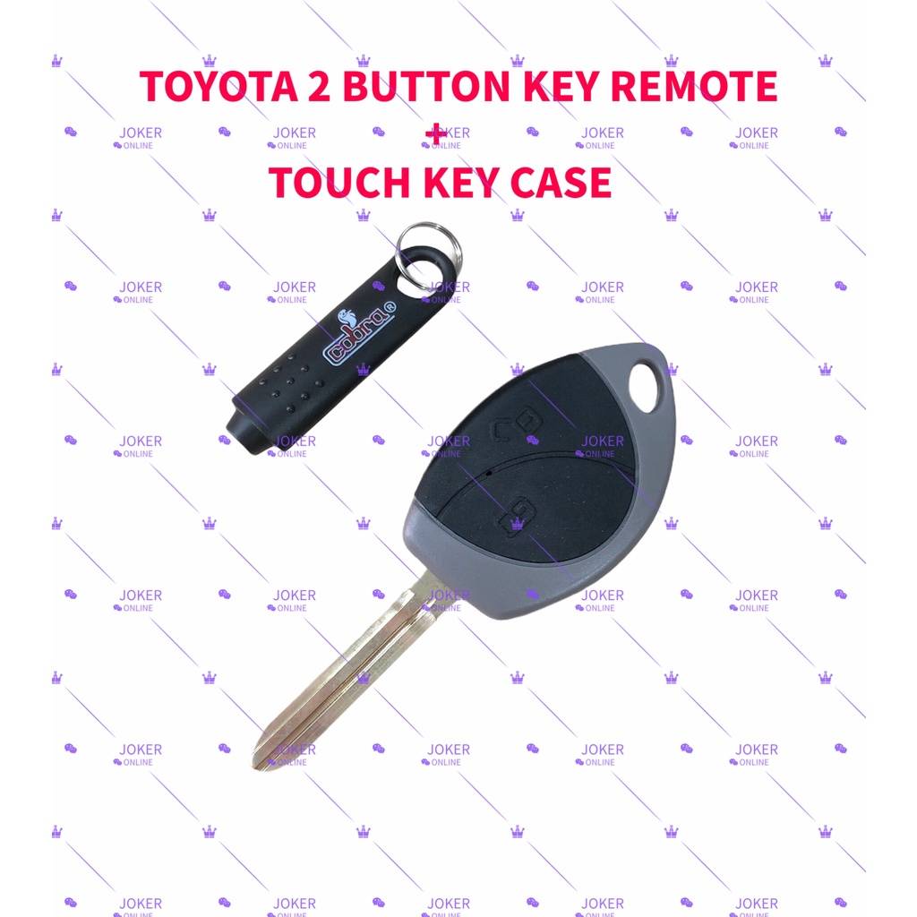 TOYOTA CAR ALARM REMOTE KEY CASE COBRA & TOUCH KEY 2 / 3 BUTTON CASING ...