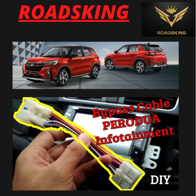 Perodua Ativa ByPass Car Cable Video In Motion TV Free Socket high quanlity Shopee Malaysia