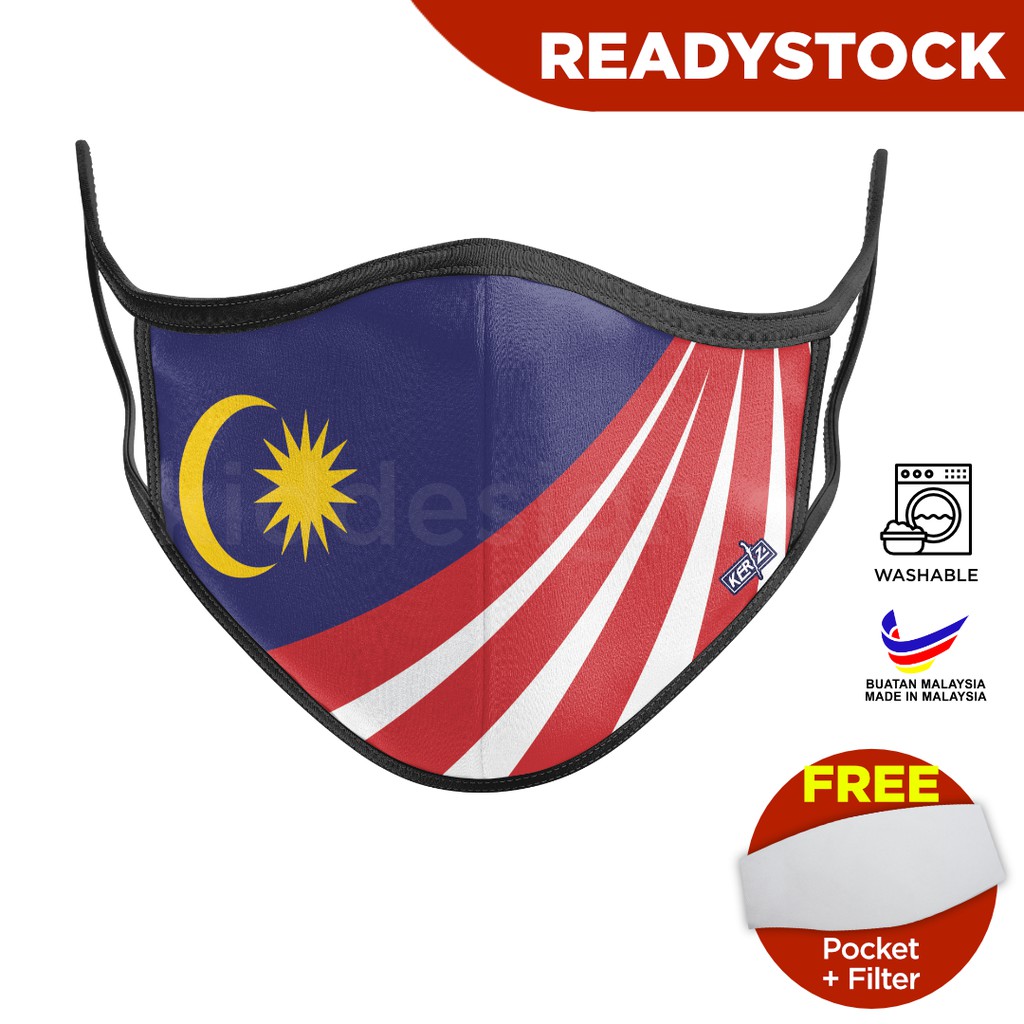 🔥 [READYSTOCK] 🔥 Mask Bendera Malaysia Merdeka, Boleh dibasuh | Merdeka ...