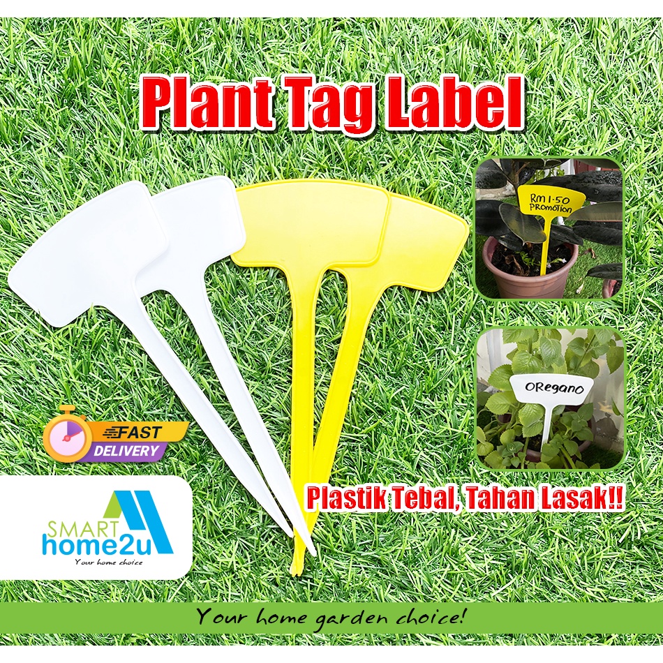 RM0.75/pcs[50pcs] Plant Tag Label Plastic Home Garden / Penanda Pokok ...