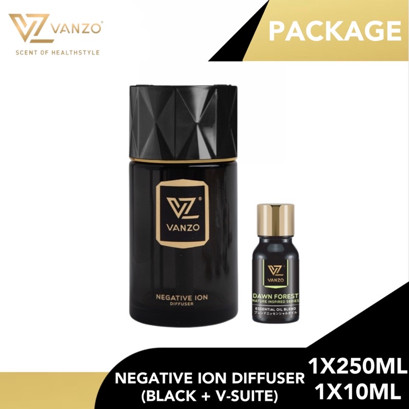 Vanzo Negative Ion Aroma Diffuser - Black/White | Shopee Malaysia