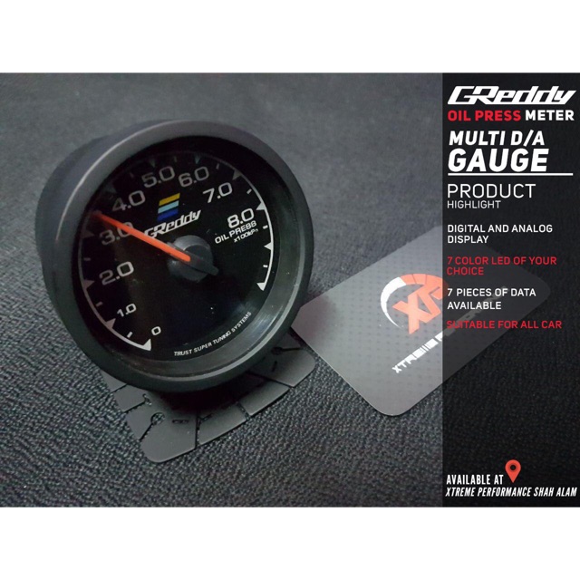 ORIGINAL READY STOCK Greddy Oil Pressure Multi DA Gauge Thailand 7 ...