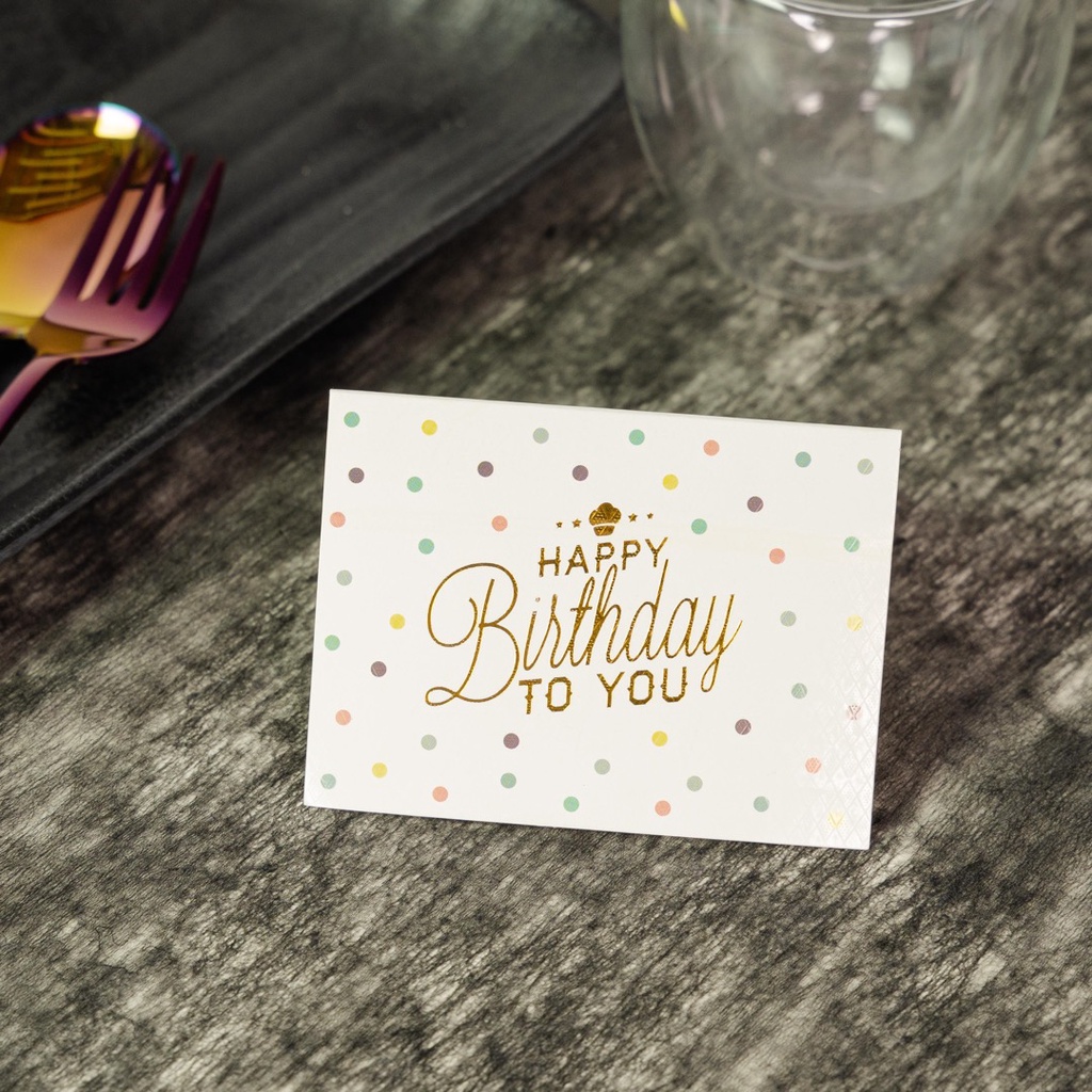 Gold Foil Greeting Card / Gold Stamping Design Wish Card / Thank You ...