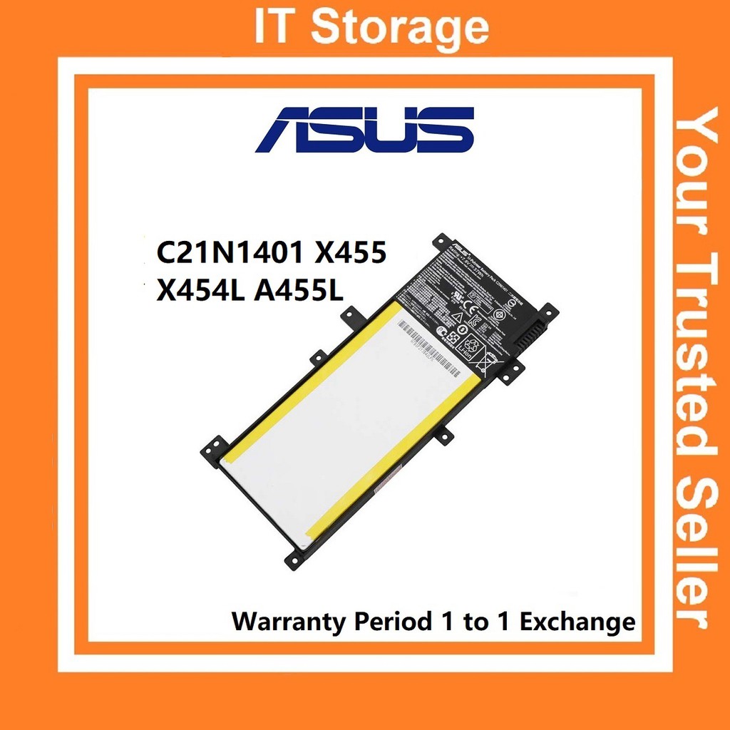 Asus C21N1401 X454 X454L X455 X455LD X455L Laptop Battery | Shopee Malaysia