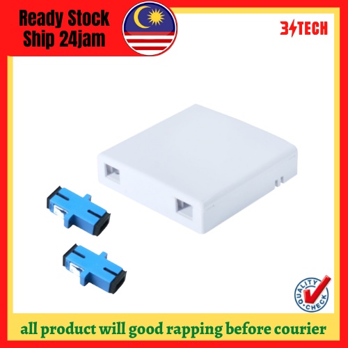 FWS Fiber Wall Socket 2port c/w 1 couple | Shopee Malaysia