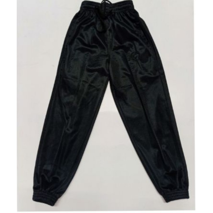 TRACK SUIT 9091 HITAM GETAH BAWAH - BLACK WITH DESIGN (SELUAR SUKAN ...