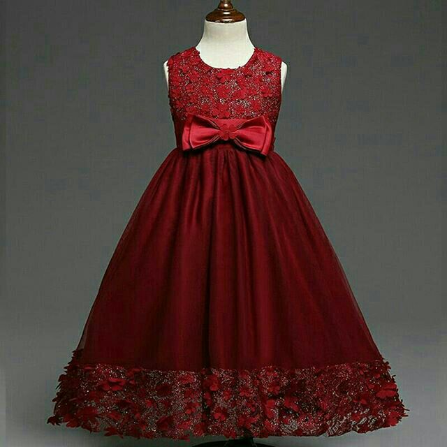 Maroon princess dress clearance stock (dress raya 2022 malaysian seller ...