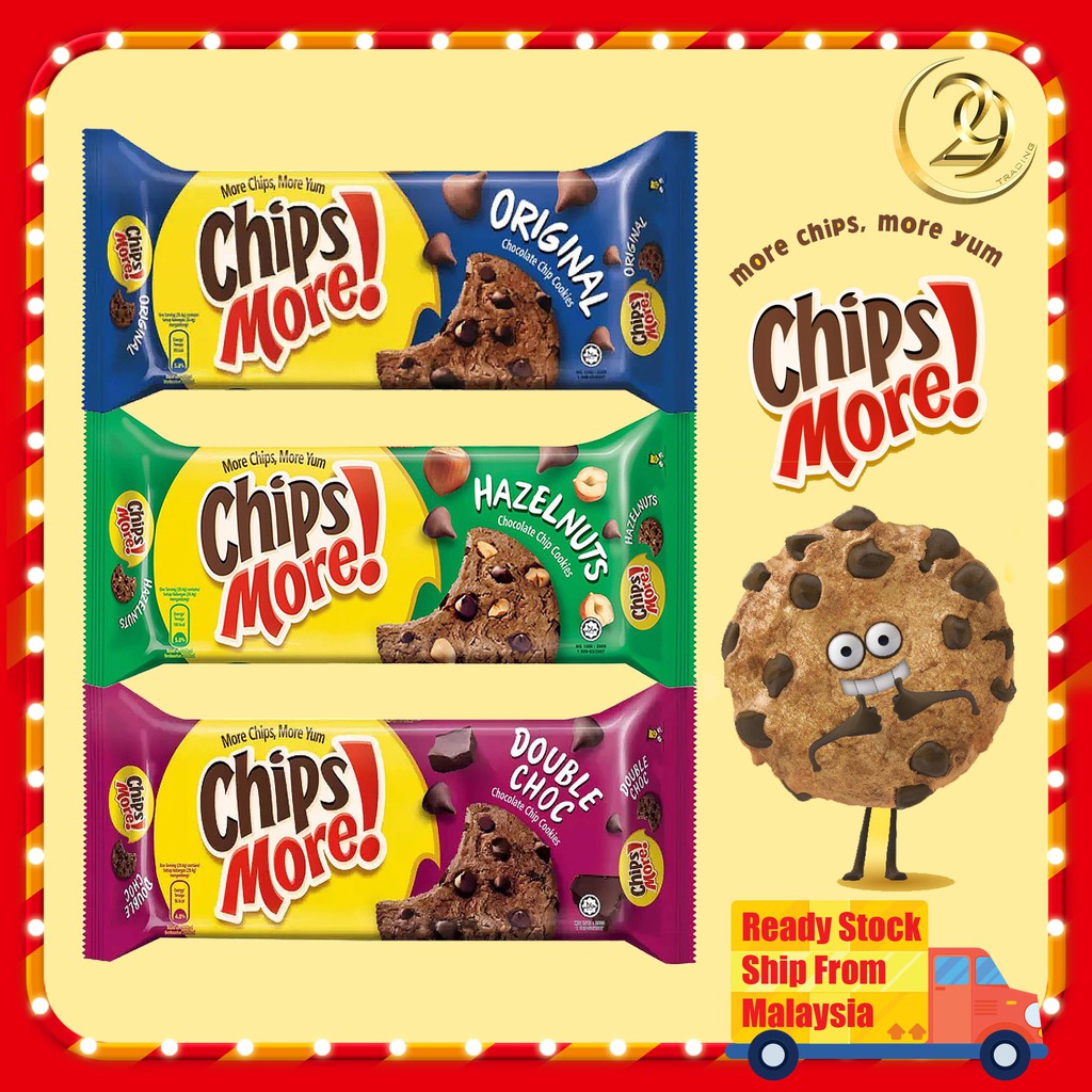 Chipsmore Original Chocolate Chip Cookies / Double Choc Chocolate Chip ...
