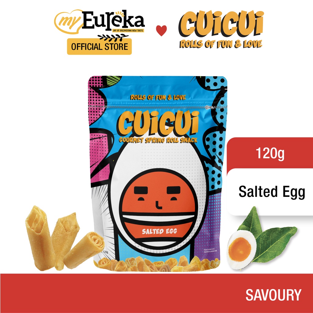 CuiCui Salted Egg Mini Popiah roll 120g Pack | Shopee Malaysia
