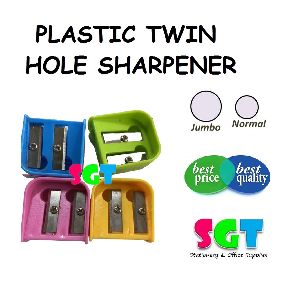 Plastic Twin Hole Sharpener ( Random Colour ) | Shopee Malaysia