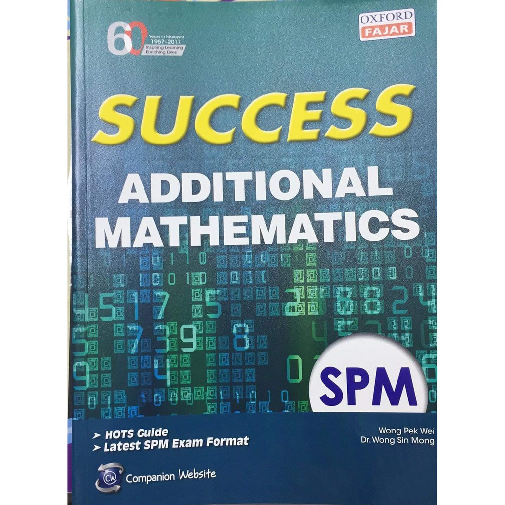 SUCCESS SPM ADDITIONAL MATHEMATICS(MALAY / ENGLISH) | Shopee Malaysia