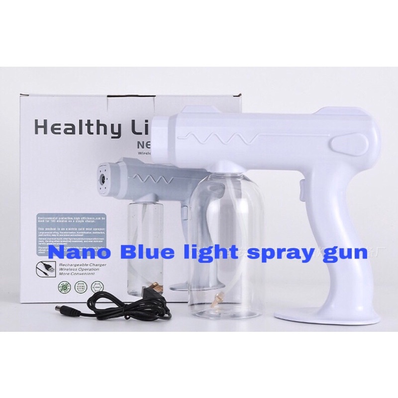 SPRAY GUN Sanitizer Spray Nano Blue Light Spray Gun Disinfectant spray ...