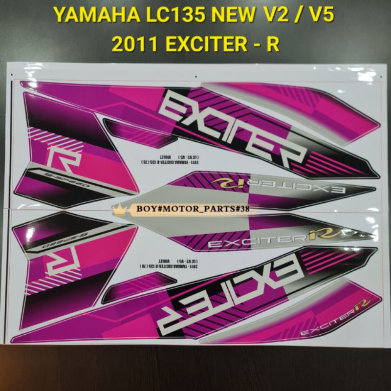 LC135 NEW V2 V3 V4 V5 EXCITER - R ( 78 ) BODY STICKER ( READY STOCK ...