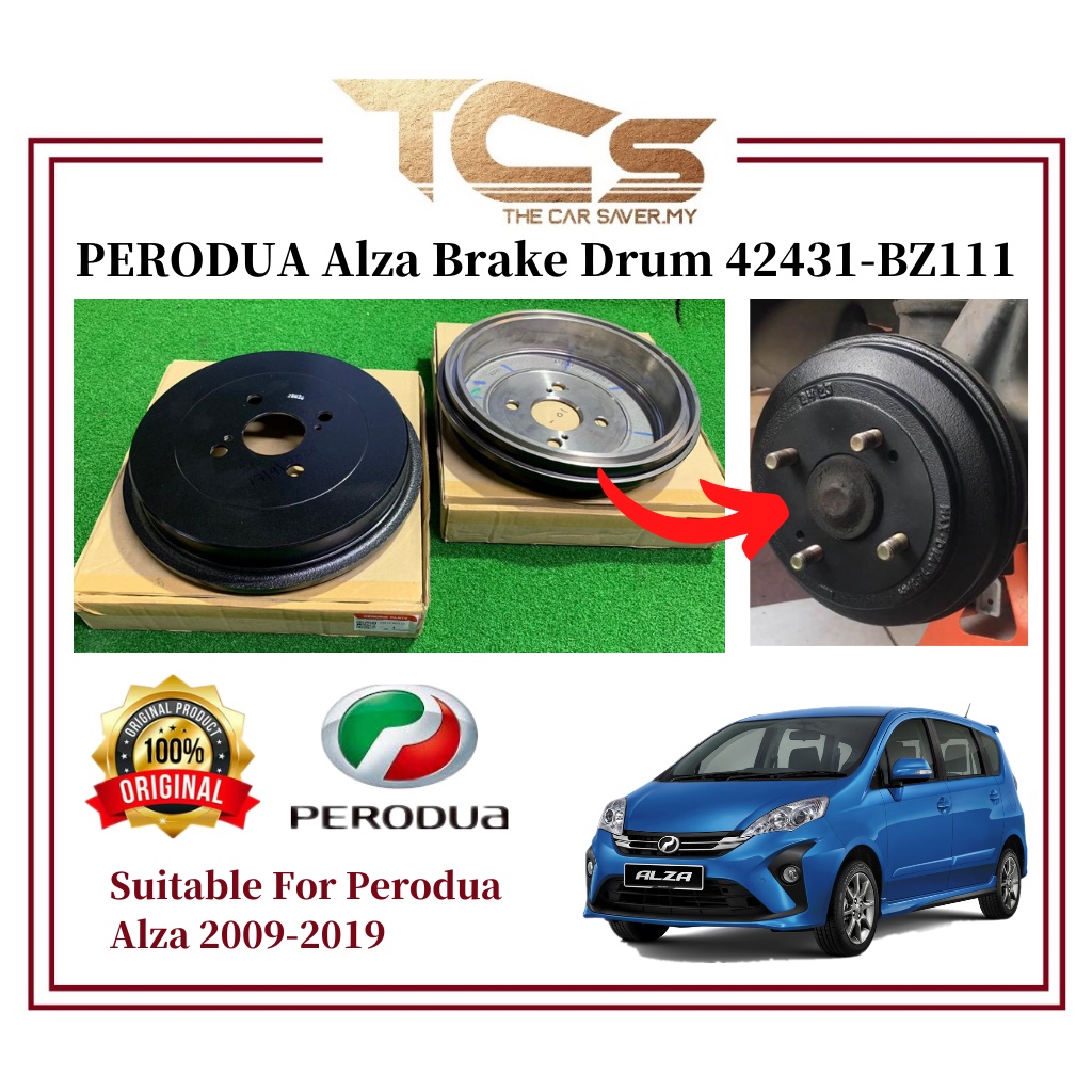 PERODUA Alza Brake Drum 42431-BZ111 (100% ORIGINAL) | Shopee Malaysia