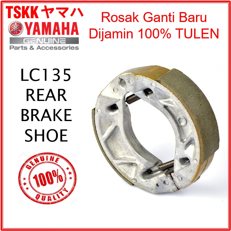 YAMAHA LC135 Original Rear Brake Shoe V1 V2 V3 V4 1S7-F530K-00 | Shopee ...