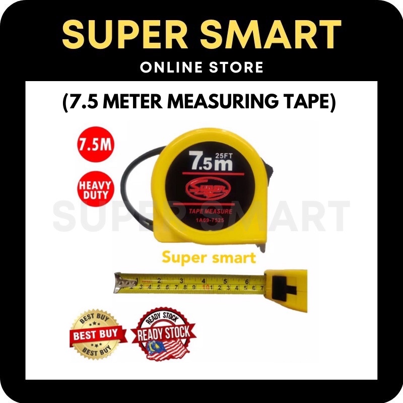 MEASURING TAPE 7.5 METER ( TAPE BERKUALITI) | Shopee Malaysia