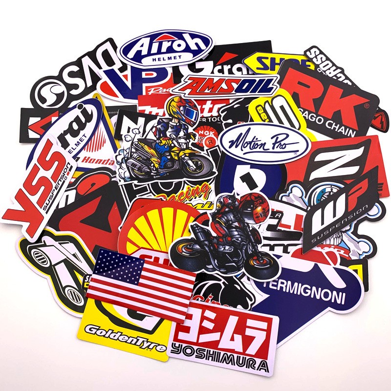 38pcs moto sticker motor lc135 alphabet sticker stickers sticker rim ...