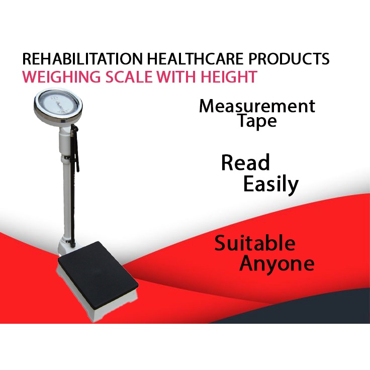 Science Weighing Scale with Height Measurement / Timbangan dengan ...