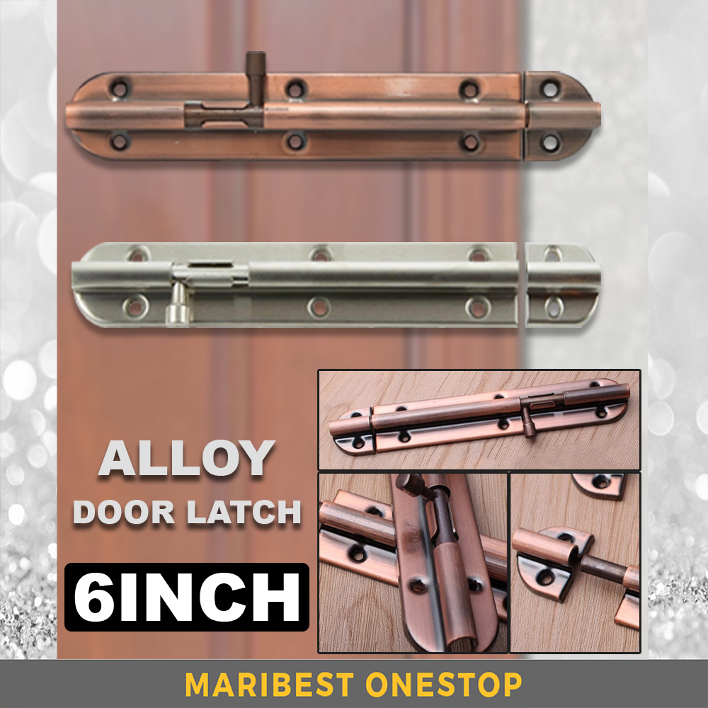 6 Inch Long Bronze Silver Sliding Lock Door Latch Door Window Latch ...