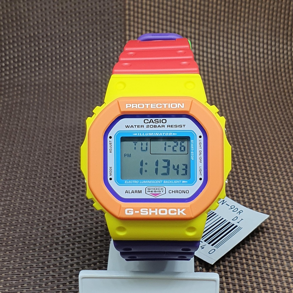 Casio G-Shock DW-5610DN-9D Multi-Color Psychedelic Pattern Face Digital ...
