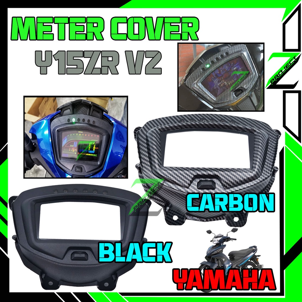 Yamaha Meter Cover / Cermin Meter Y15zr V2 Black & Carbon | Shopee Malaysia