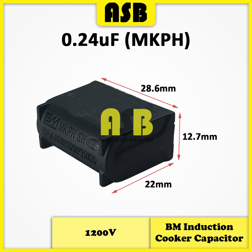 (1pc) BM Induction Cooker Capacitor ( MKPH / MKP-X2 ) ( 0.24uF / 0.27uF / 0.3uF / 2uF / 4uF ...