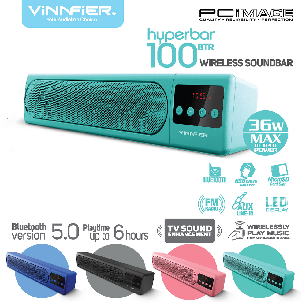 VINNFIER Hyperbar 100 BTR Wireless Soundbar 2020 Version | Shopee Malaysia