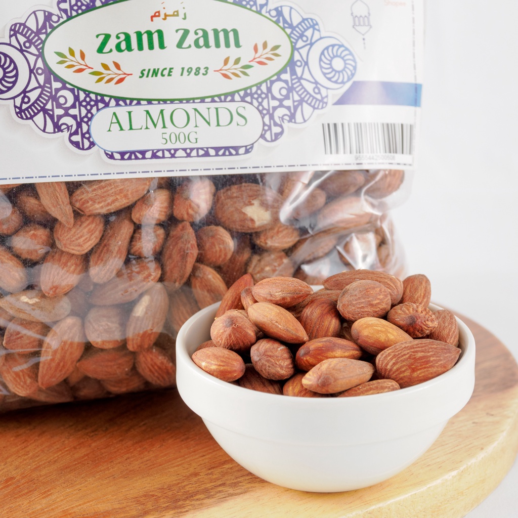 Zam Zam Roasted Almond Nuts 500g | Shopee Malaysia