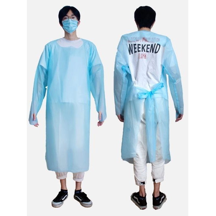 CPE Gown [Individual pack] Medical Isolation Aprons waterproof gowns ...