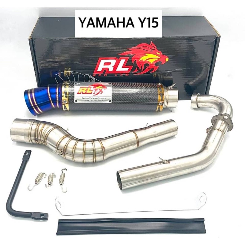 RL Red Leo Exhaust Racing Open Tembak Bulan Ekzos Open Y15 Wave125 Ex5 ...