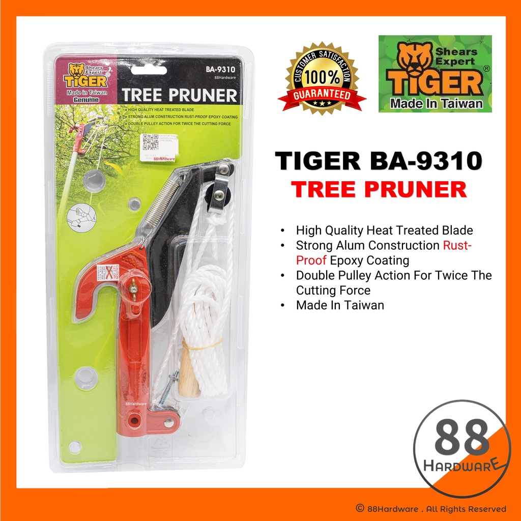Tiger BA-9310 Heavy Duty gergaji pokok / tree cutter / pruning saw ...