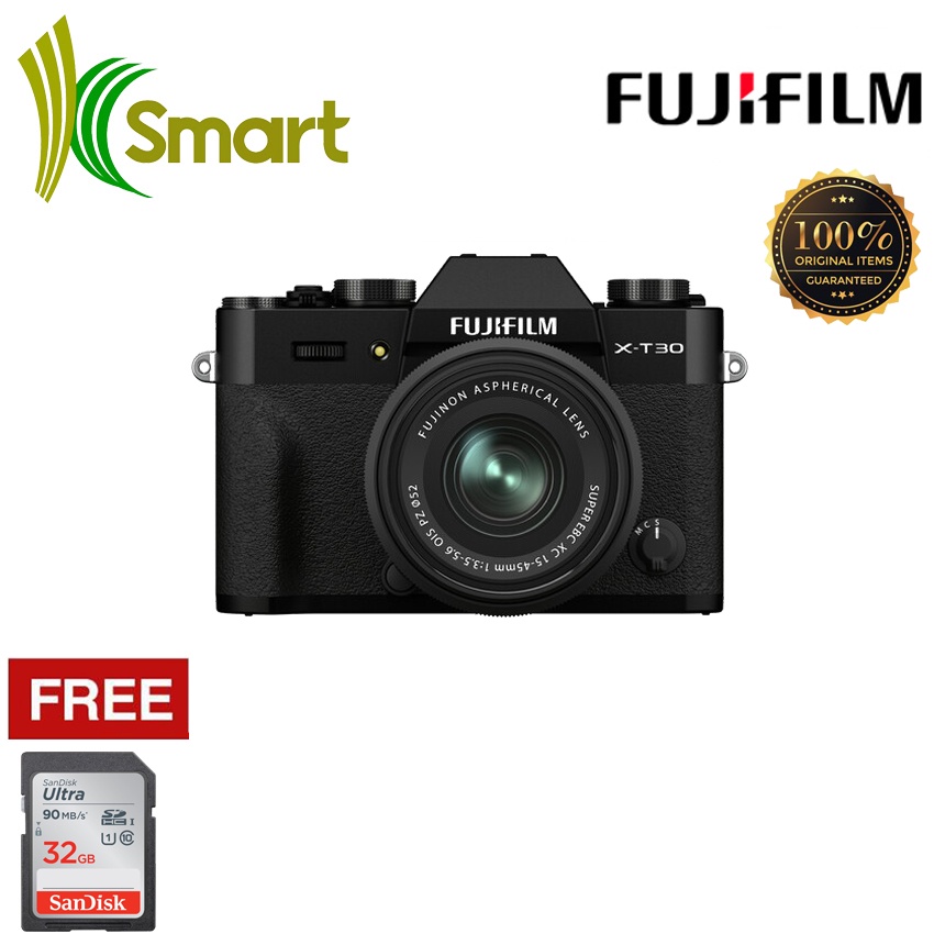 FUJIFILM XT30 II Mirrorless Digital Camera Body / 18-55mm Kit / 15-45mm ...