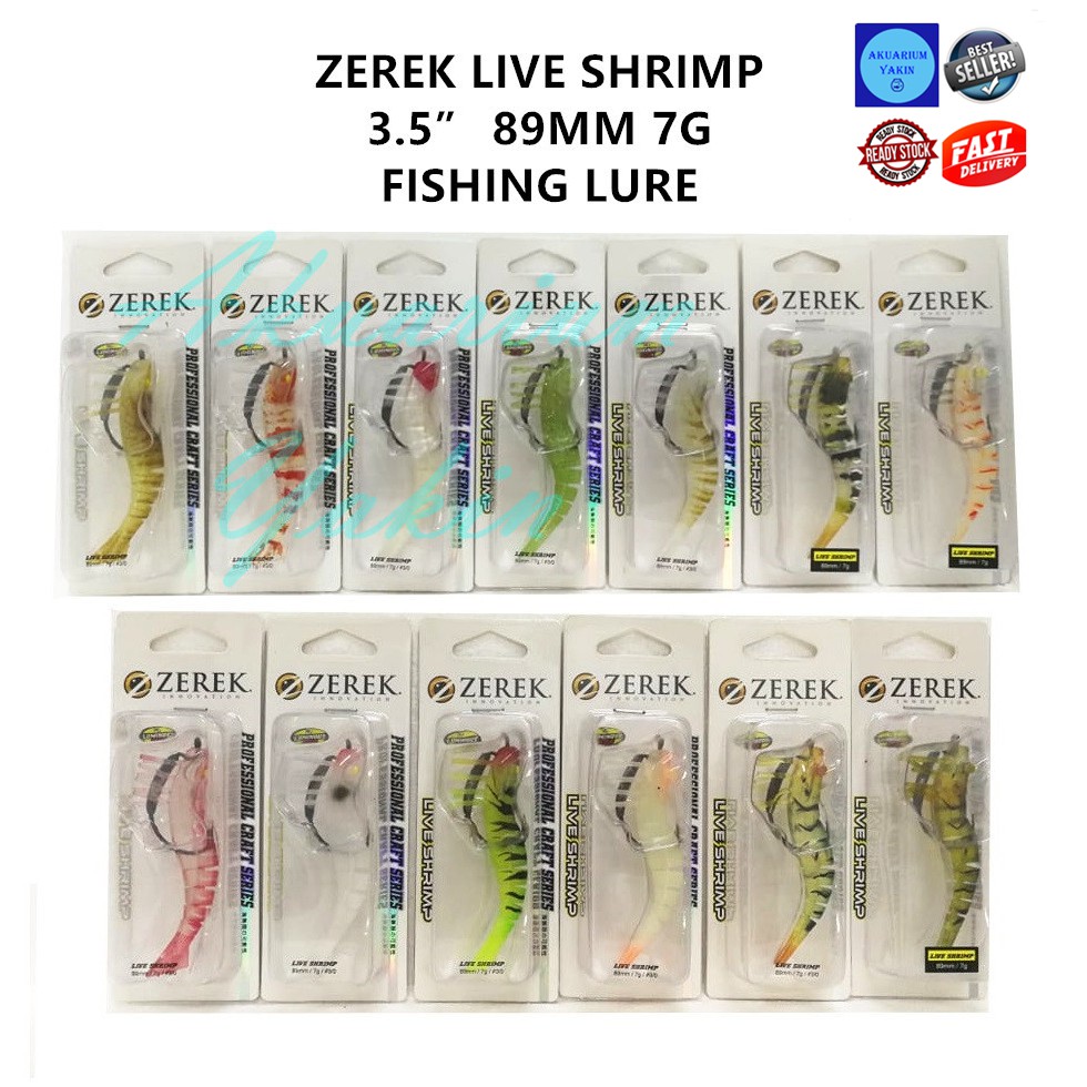 4077 ZEREK LIVE SHRIMP 3.5” 89MM 7G FISHING LURE | Shopee Malaysia