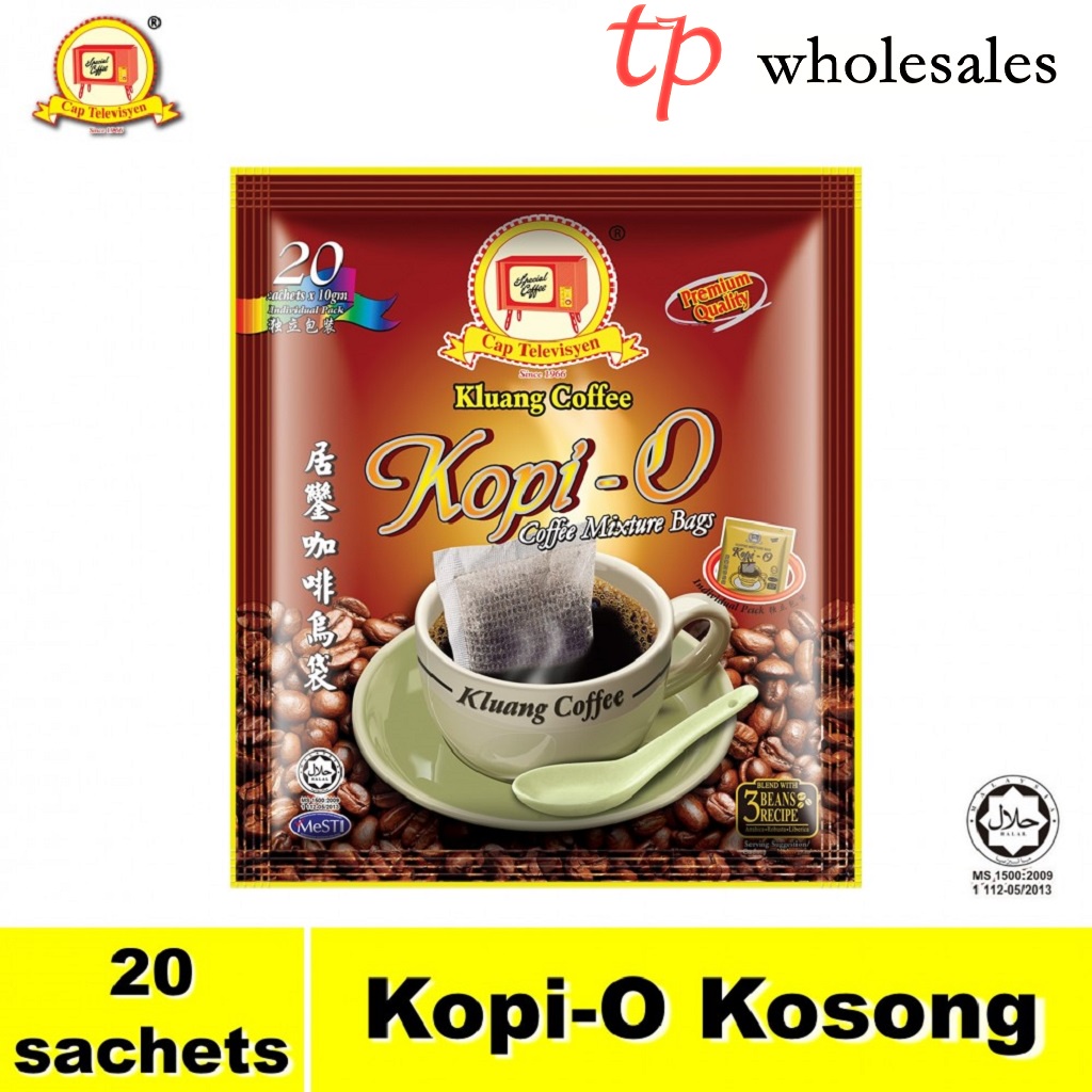 KLUANG COFFEE (CAP TELEVISYEN) KOPI O 10GX20'S | Shopee Malaysia