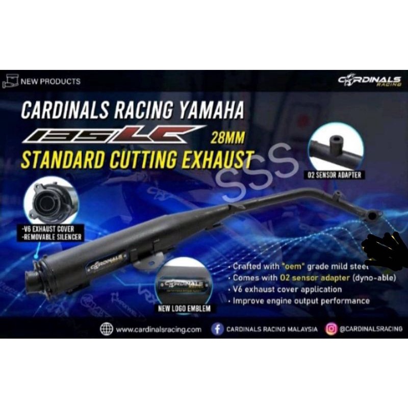 🐦 Cardinals Exhaust STD Y15 Y16 RS150 RSX SRL115 FI LC135 5s 28 MM 32mm ...