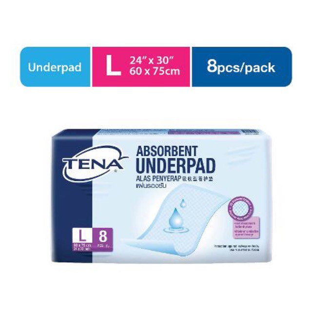TENA UNDERPAD 60 X 75CM 8 (L) | Shopee Malaysia