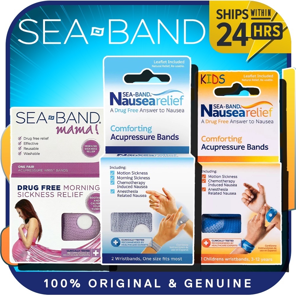 Sea-Band Anti-Nausea Acupressure Wristband | Adult / Mama / Kids ...