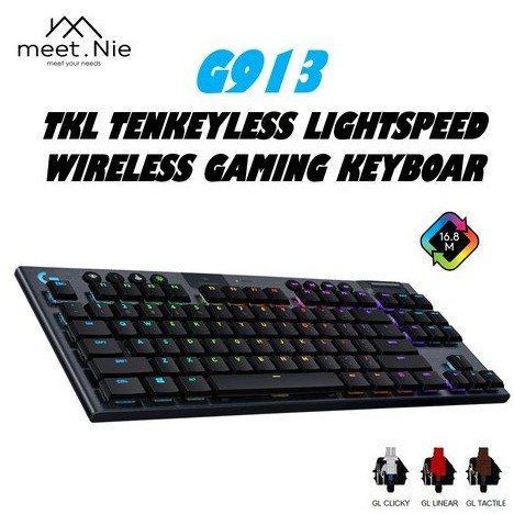 Genuine Logitech G913 TKL TENKEYLESS LIGHTSPEED WIRELESS RGB with ...