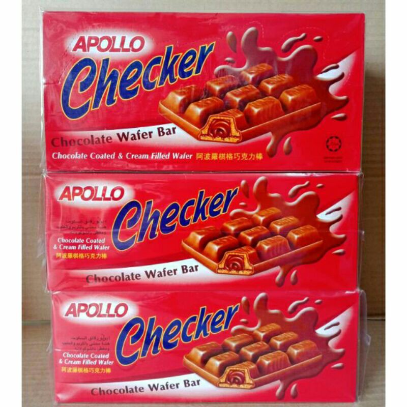 Apollo checker chocolate wafer bar 24pcs | Shopee Malaysia