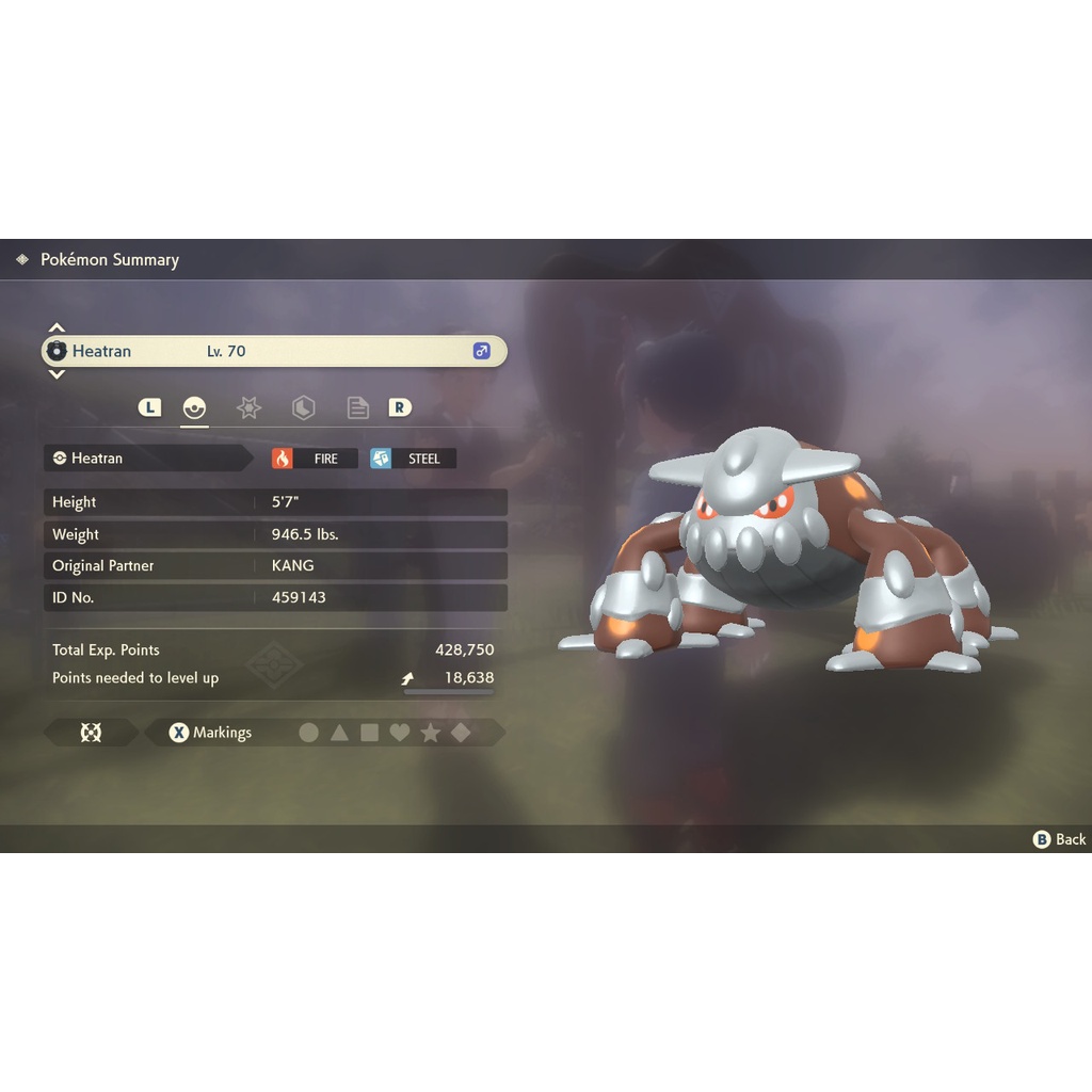 Pokemon Legends: Arceus - 6IV Heatran | Shopee Malaysia