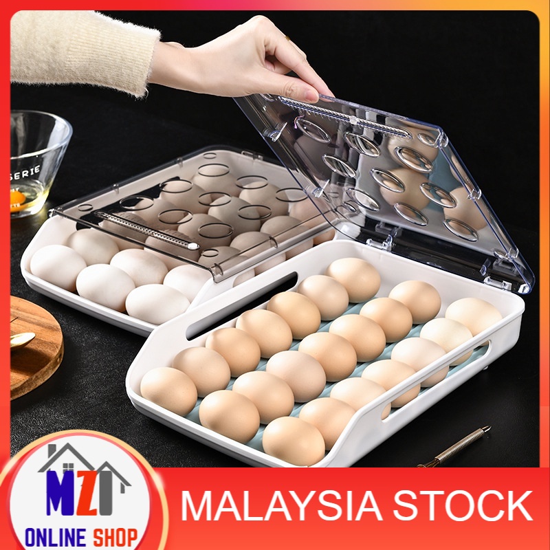 Egg Drawer Storage Box Container 18 Grid / Bekas Telur Egg Container ...