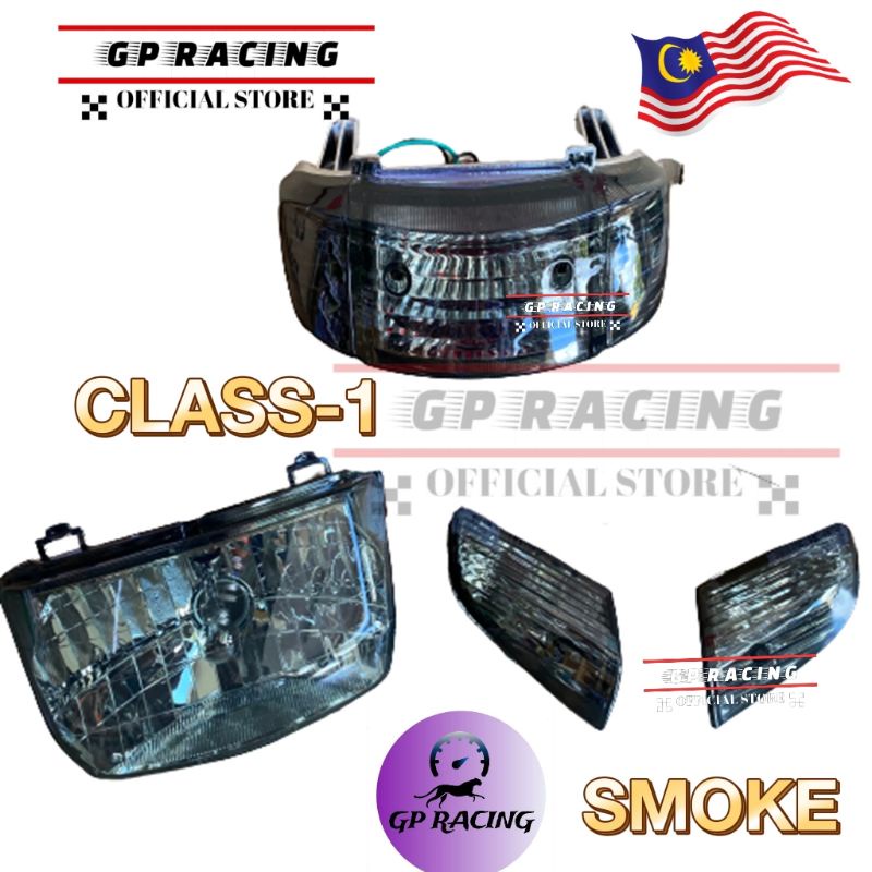 LAMPU SMOKE CLASS 1 HEAD LAMP + TAIL LAMP + SIGNAL COVER SMOKE SET ...