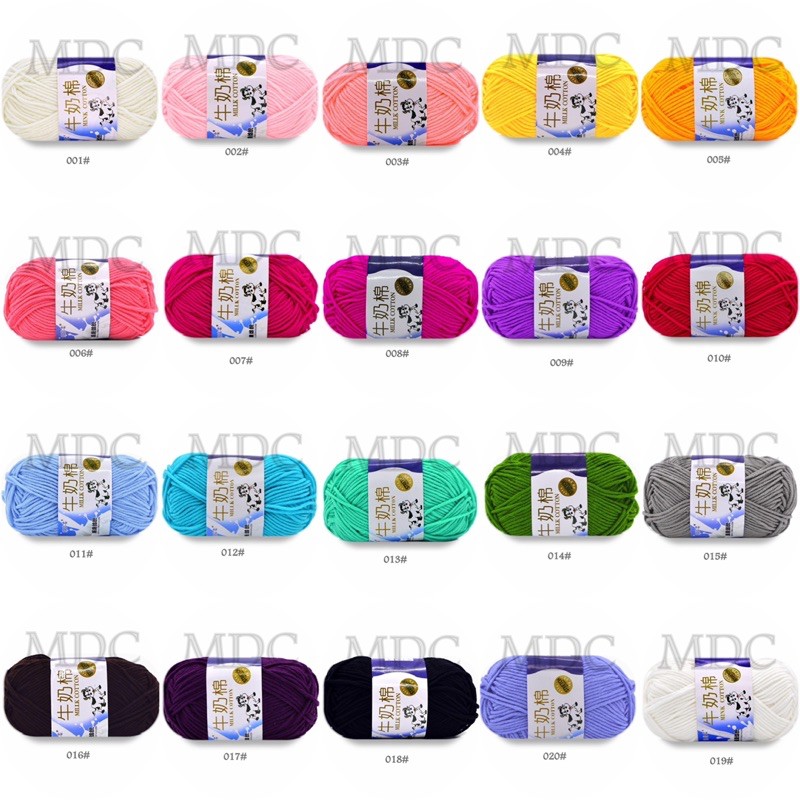 Benang Kait Yarn Milk Cotton Yarn .For Knitting Yarn.Malaysia Ready ...