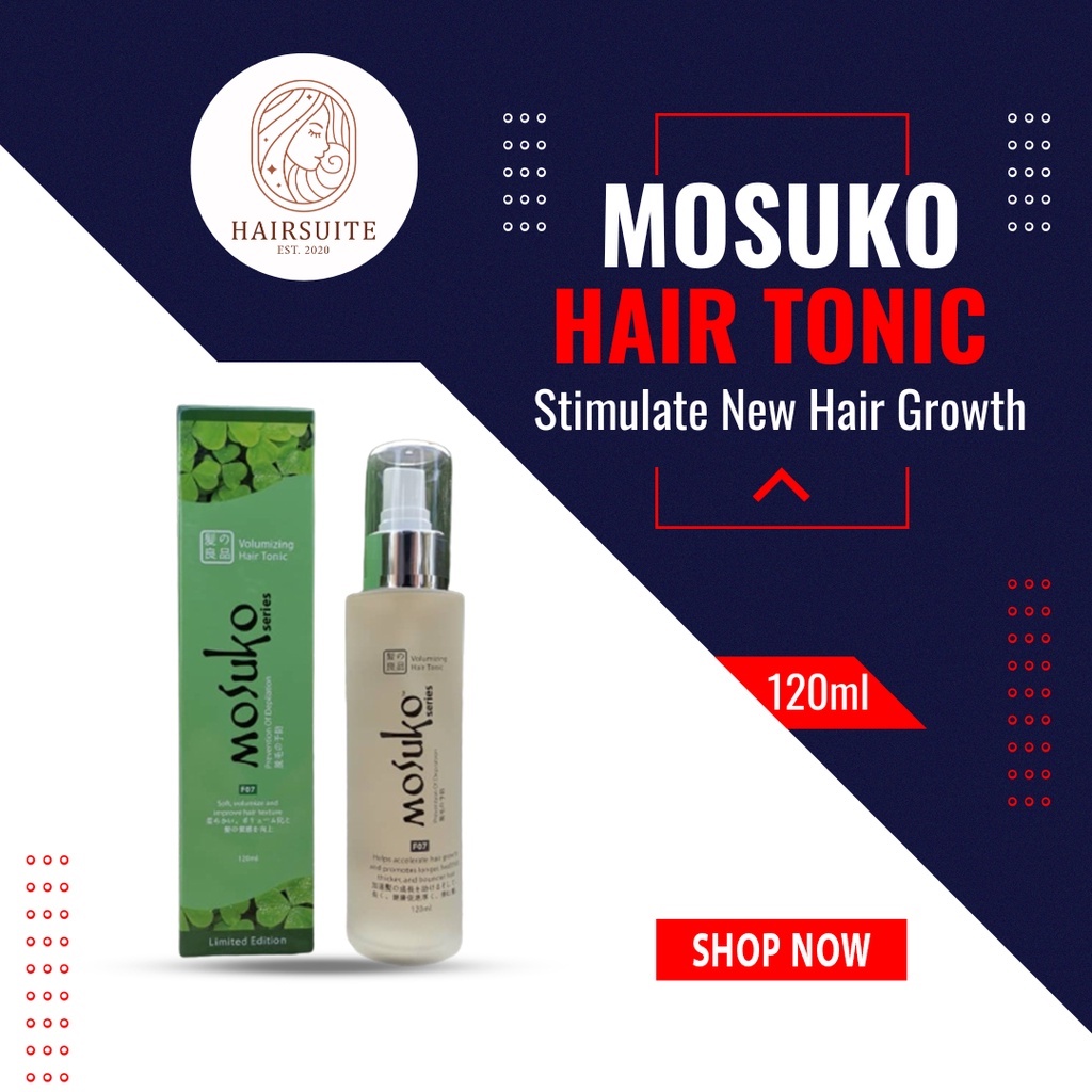 [ Lowest Price ] MOSUKO Original Volumizing Hair Tonic (120ML) | Shopee ...
