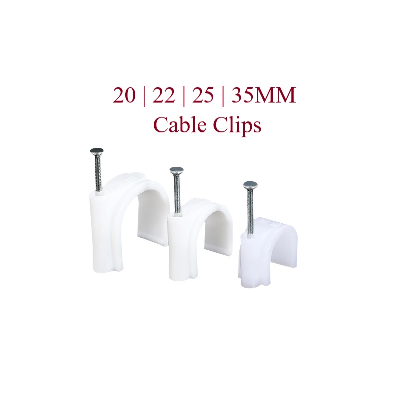NKS PVC Cable U Clip | Wall Wire Clip | Klip U Kabel PVC | Klip Wayar ...