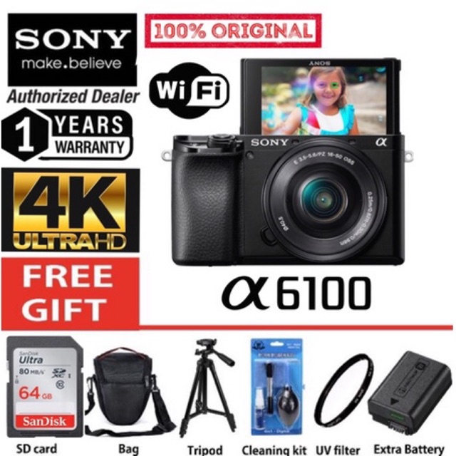 Sony a6100 16-50mm kit lens original (GUARANTEE NEW & ORIGINAL) 1 years ...