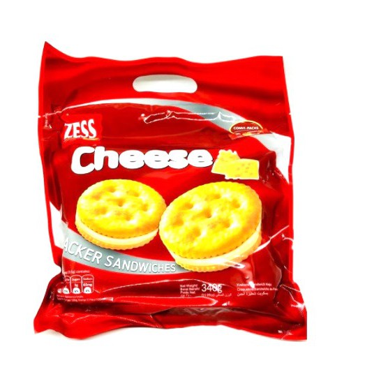 ZESS Cheese Cracker Sandwich Convi-Pack 340g | Shopee Malaysia