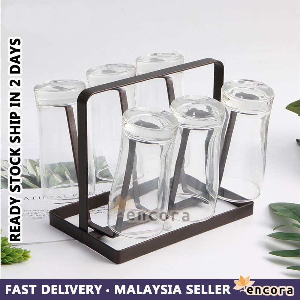 Encora Nordic Style Rack Kitchen Cup/Mug Holder Table Organizer Storage ...