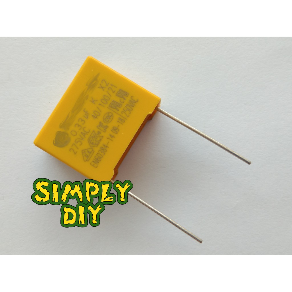 1pcs 275V X2 Pitch 15mm 330nF 0.33uF 334 Safety Capacitor 330-nF 0.33 ...