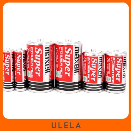 🔥 Original MAXELL Super Power Ace Red Heavy Duty Bateri Saiz Size C ...